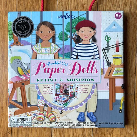 Eeboo | Toys | New Thoughtful Girl Paper Doll Kit Nest Toy Award ...